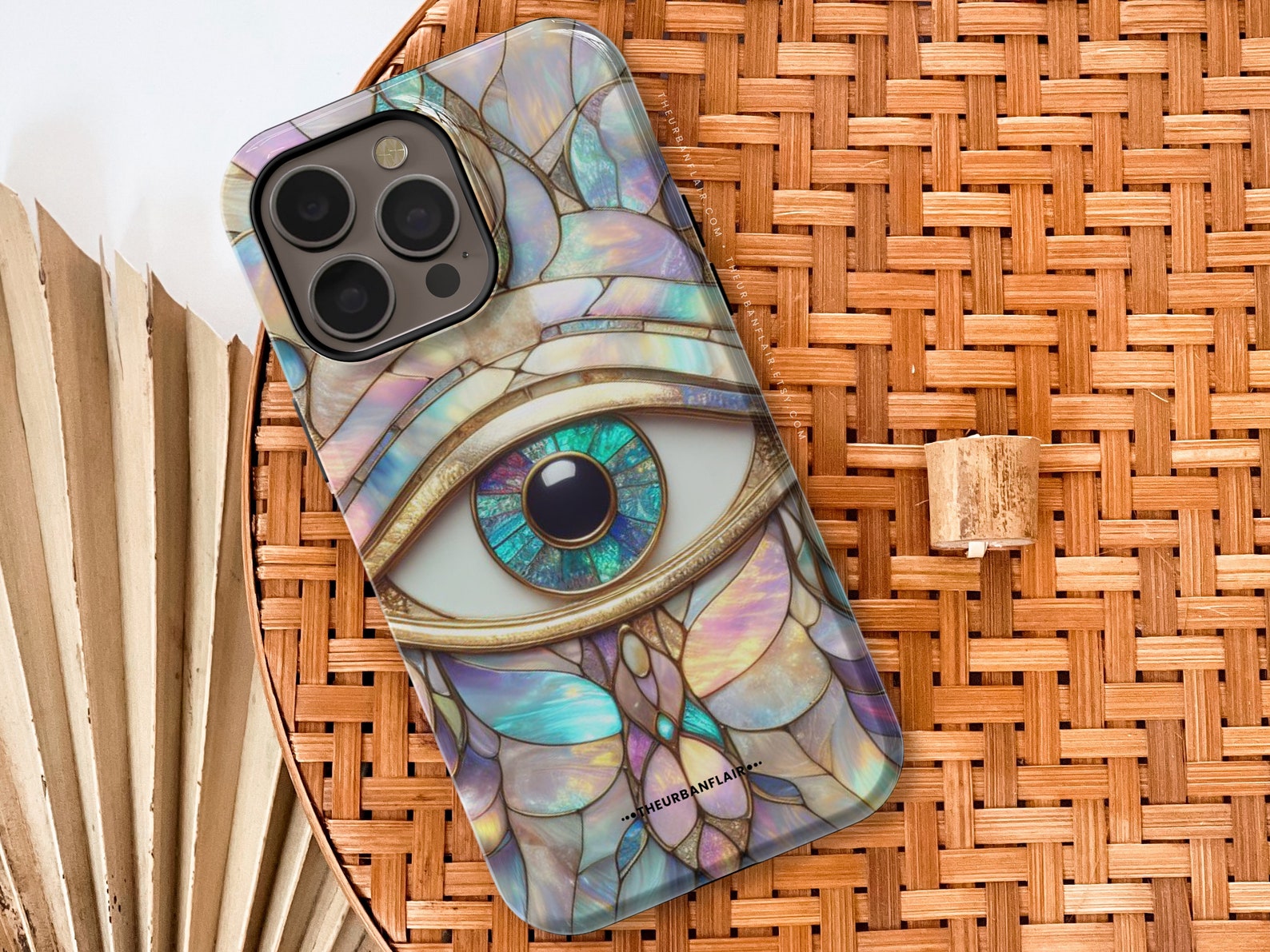 All Seeing Eye Stained Glass Illusion Print Magsafe Phone Case for ...
