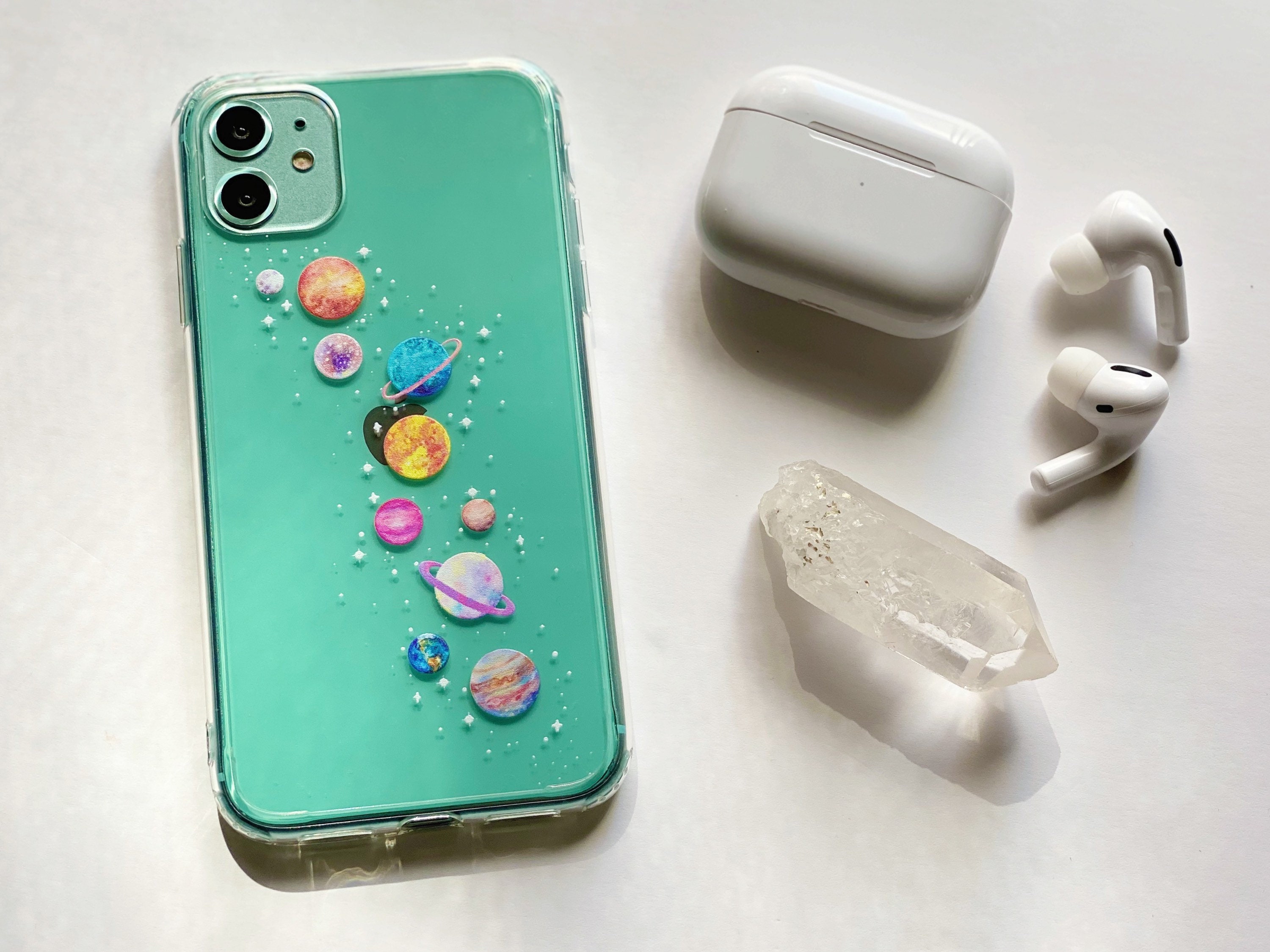 Galaxy Planets Phone Case Space Cover for Iphone 13 12 11 Pro | Etsy