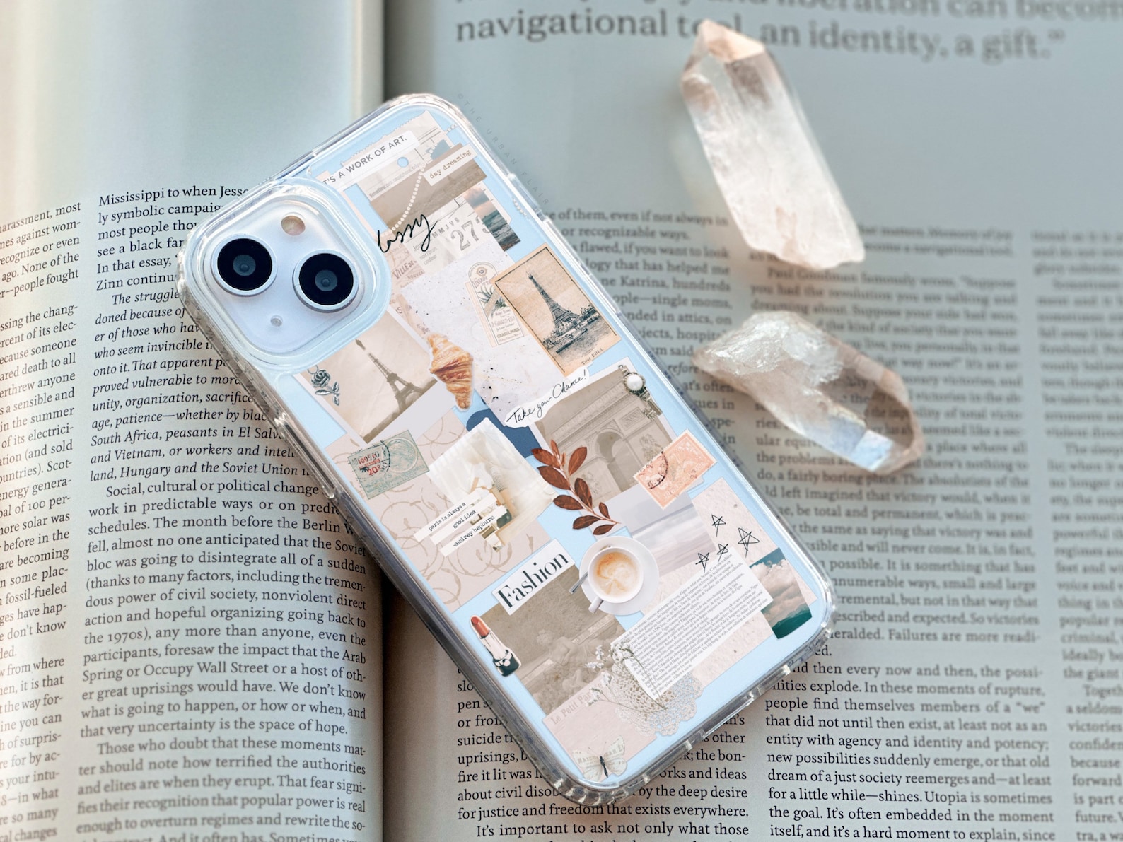 French Mood Board Collage Phone Case for iPhone 17 16 15 14 13 Pro 7 8 ...