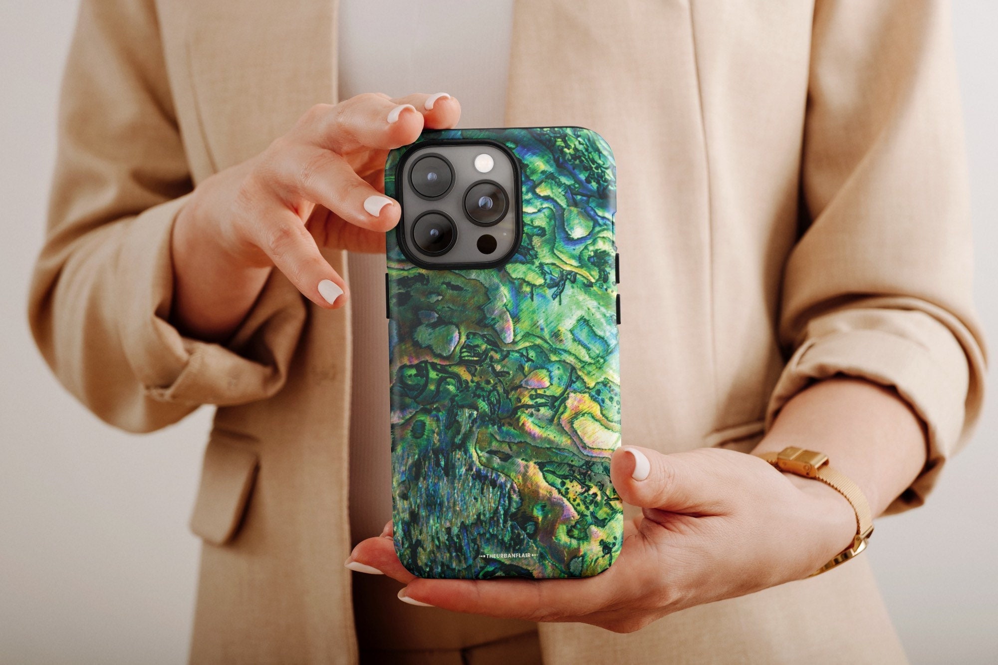 Green Abalone Mollusk Shell Print Tough Phone Case for Iphone - Etsy