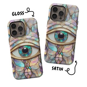 All Seeing Eye Stained Glass Illusion Print Magsafe Phone Case for ...