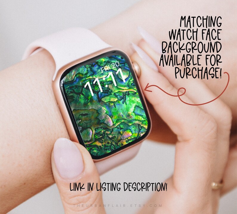 Green Abalone Paua Print Apple Watch Band 40mm 38mm Iwatch - Etsy
