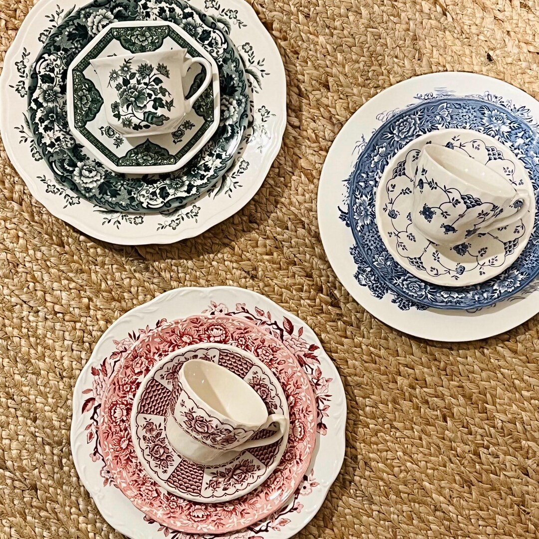 Handpicked Dinner Plate | Curated Vintage China for Bridal Wedding ...