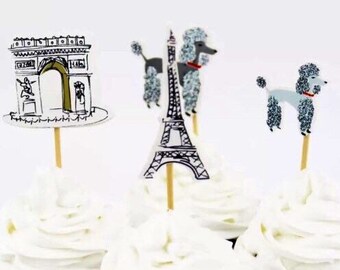 Poodle cake topper | Etsy