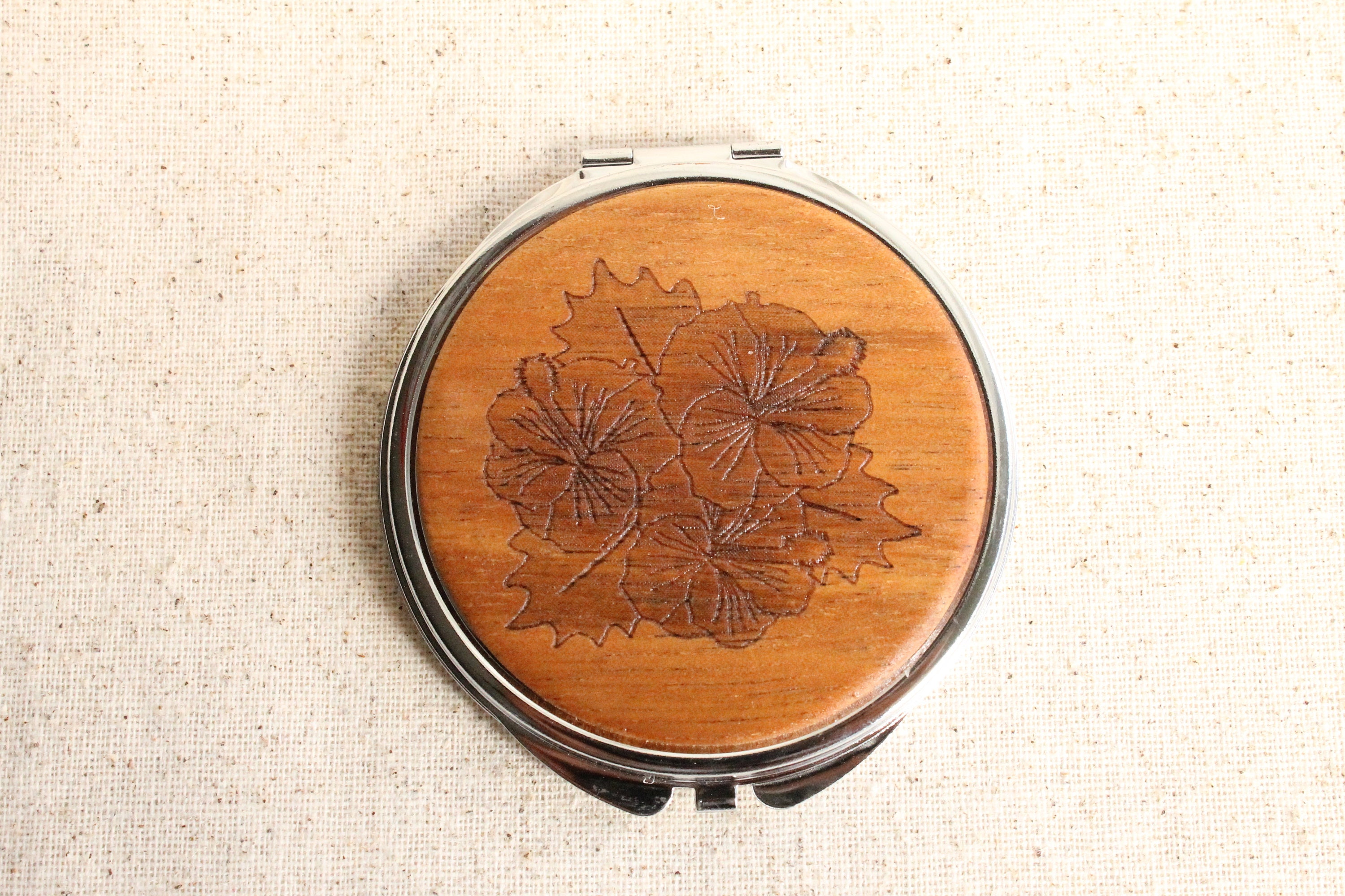 Hawaiian Koa Compact Mirror - Etsy