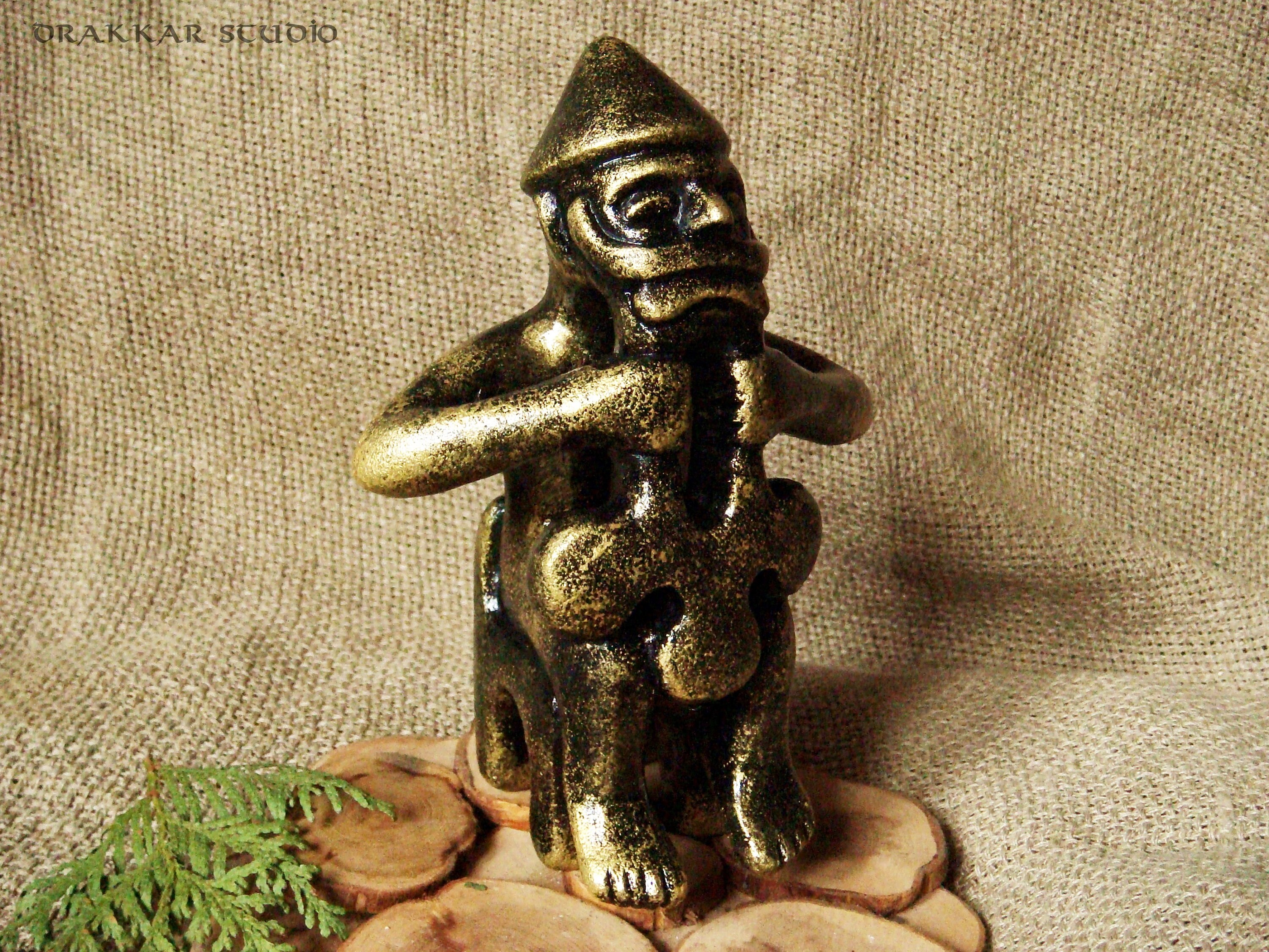 Statuette of Thor. Ceramic Reproduction of Eyrarland Bronze | Etsy