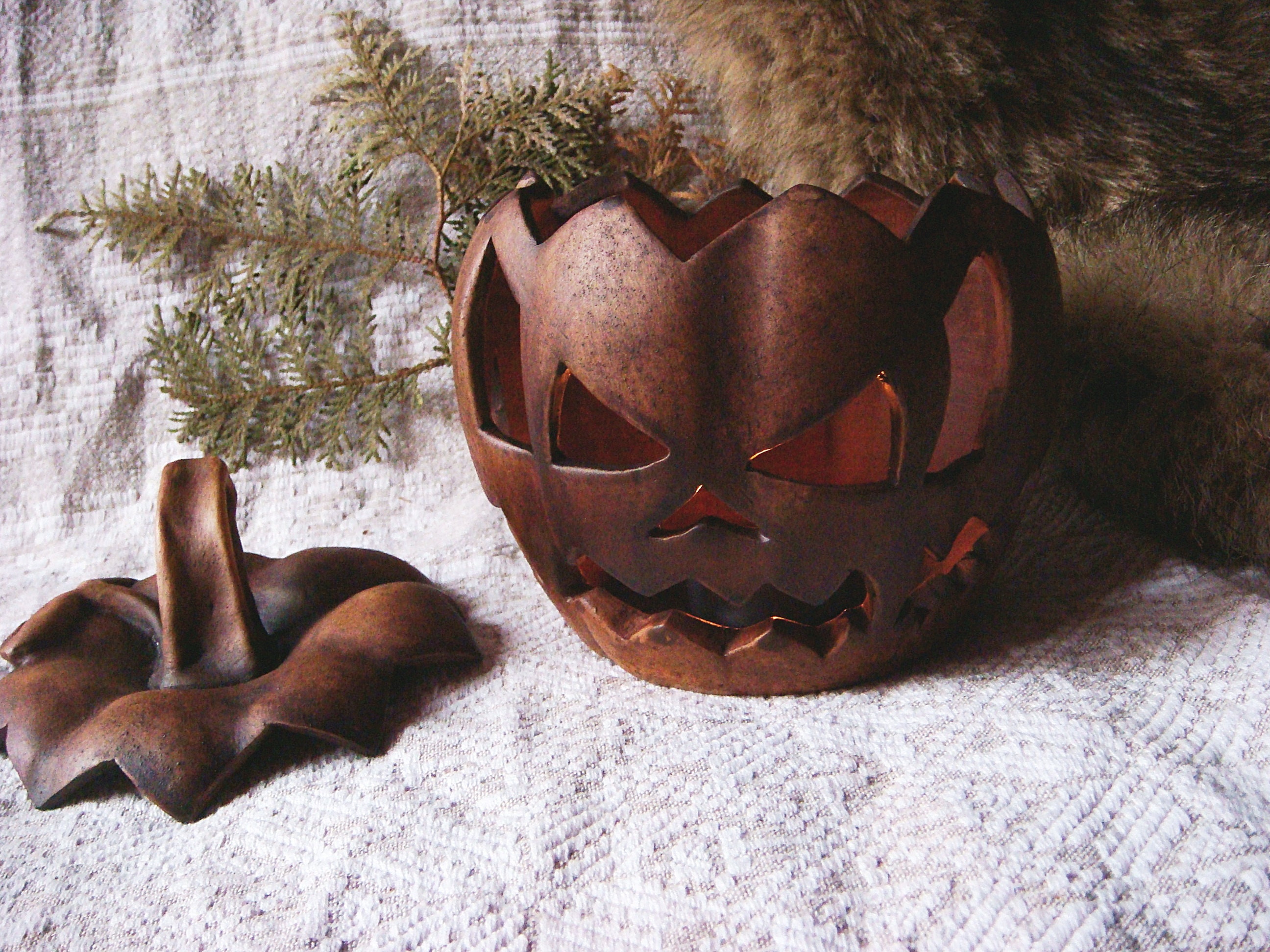 Ceramic Pumpkin Jack-o'lantern - Etsy