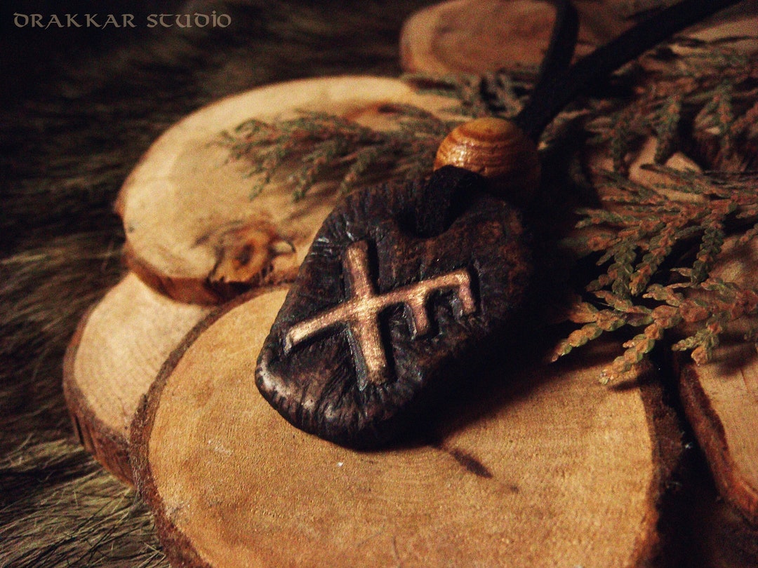 Runic Amulet Magic Runes Stav - Etsy