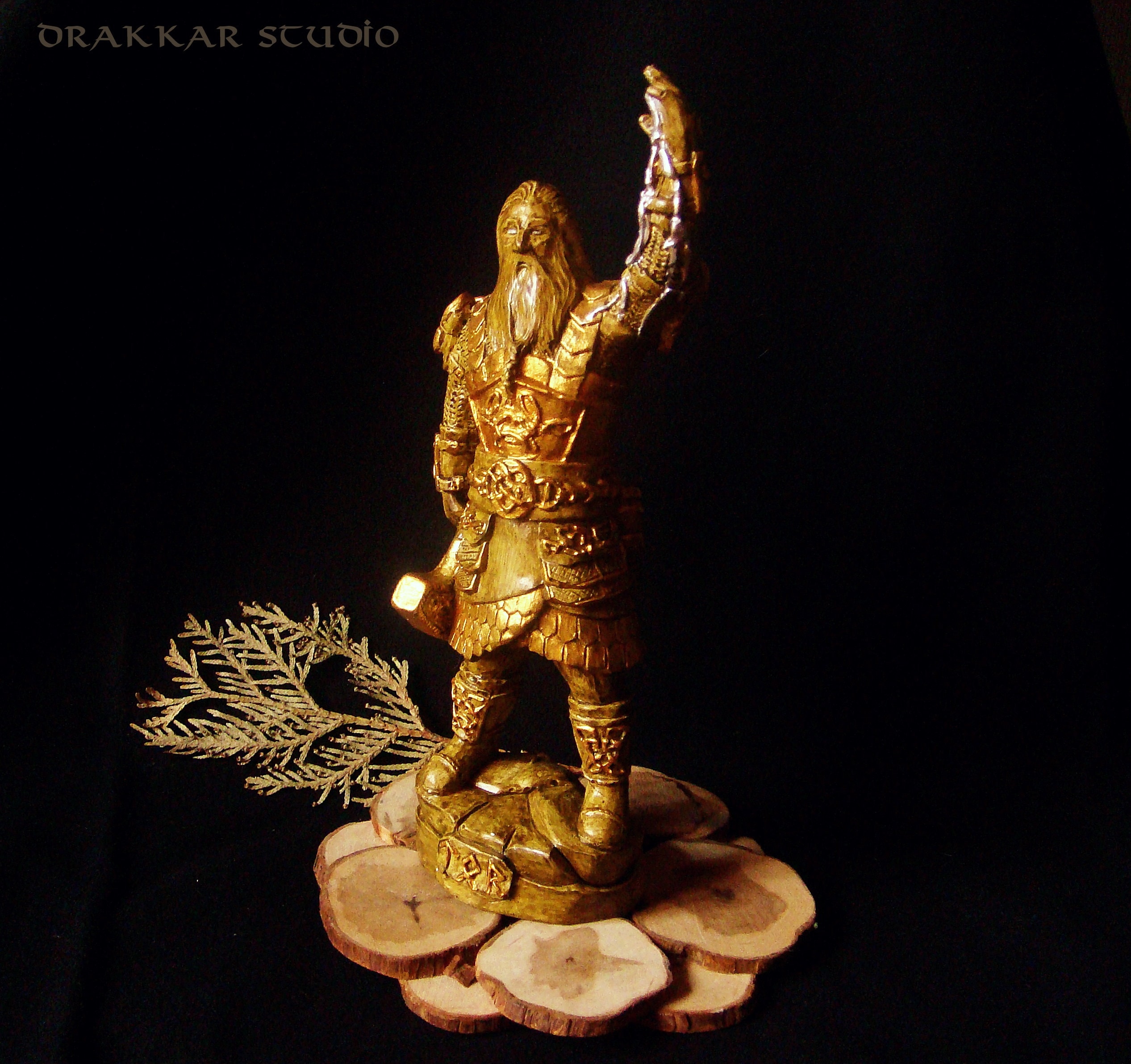 Statuette of Thor. Asatru Altar Statuette - Etsy