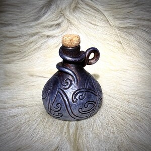Hancrafted Small Ceramic Bottle Designed in Urnes Style - Etsy