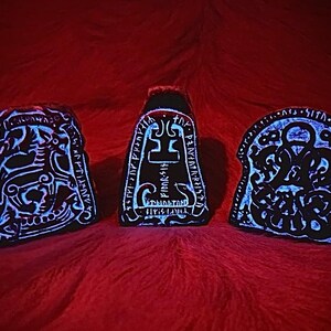 Glow in Dark Hand-carved Norse Incense Holder/ Miniature Replica of ...