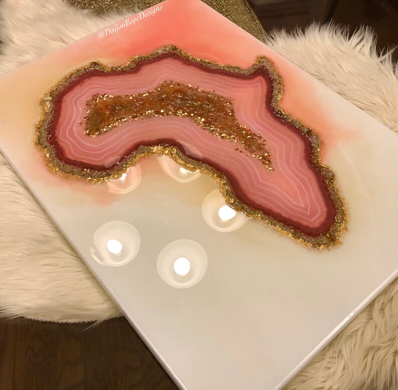 Africa Geode Resin Art Painting “african Gem” - Etsy