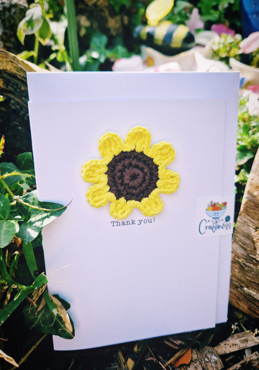 Thank You Cards, Handmade Cards, Thank You Gifts, Sunflowers, Crochet ...