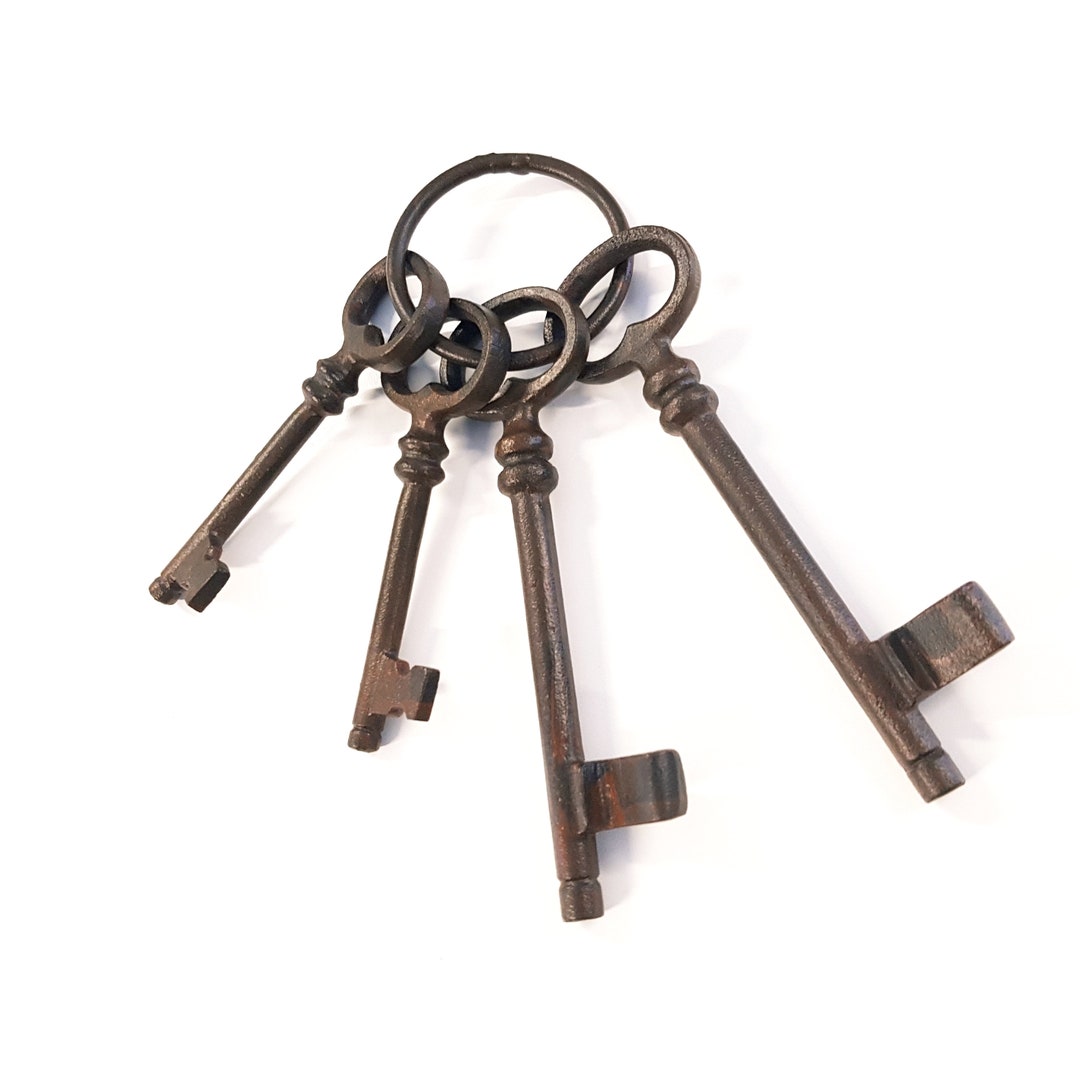 Vintage Cast Metal Skeleton Key Set Wall Decor - Etsy