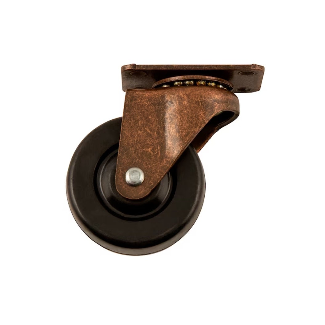 Vintage Rustic Antique Style Copper Caster Swivel Wheels - Set of 4 - Etsy