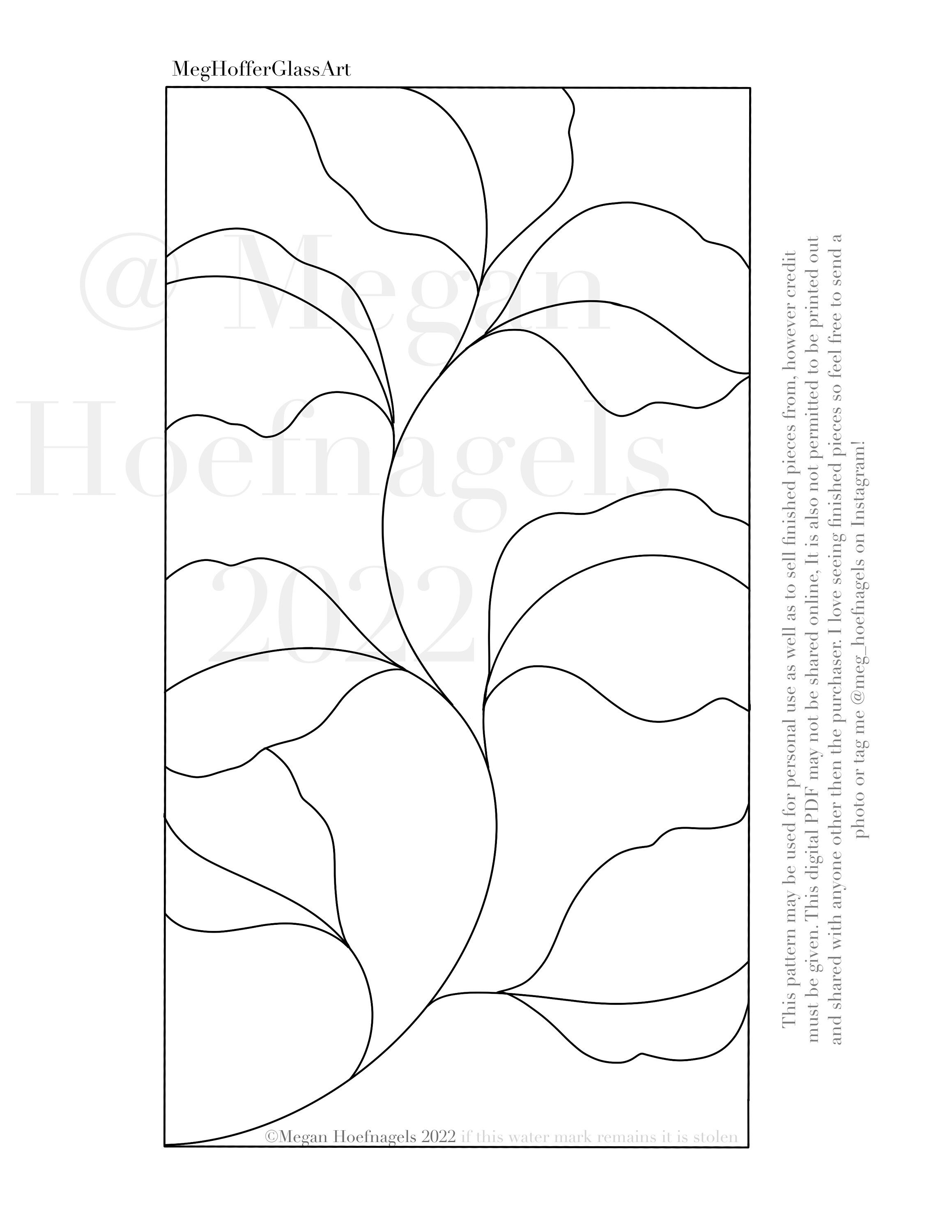 Flora Stained Glass Pattern - Etsy