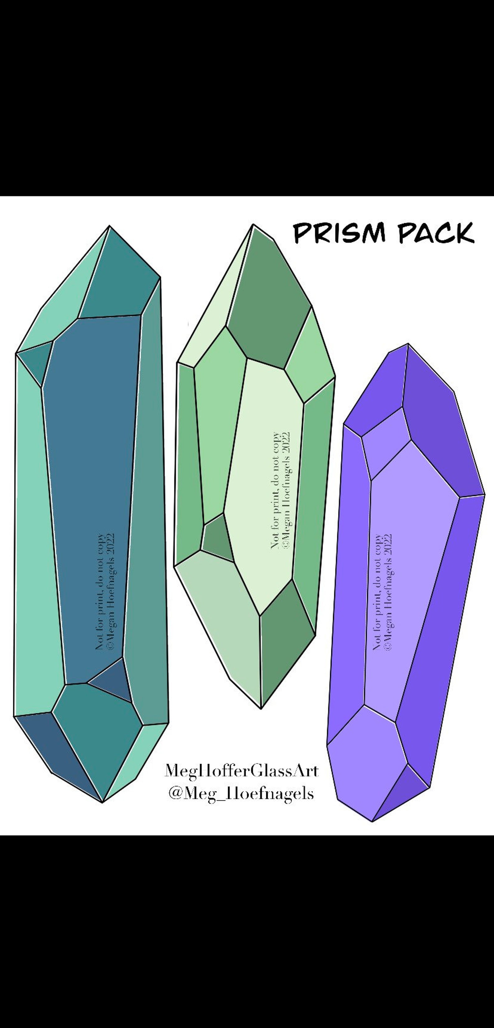 Prism Stained Glass Pattern Pack - Etsy