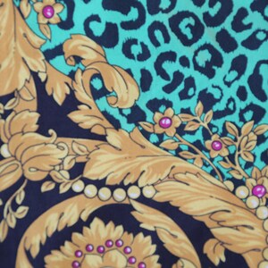 Rare Authentic JAGO Made in Italy Animal Leopard Print Silk Twill Scarf ...