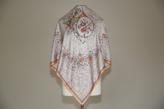 Rare Artist Geri Taper 80s Metal Series Silk Twill Scarf - Etsy