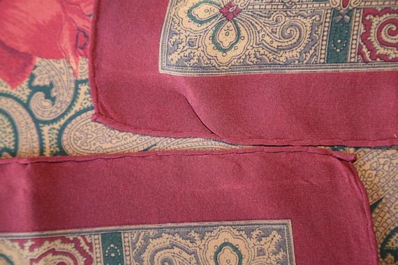 Authentic 70s Ostinelli Como Italy vintage silk scarf… - Gem