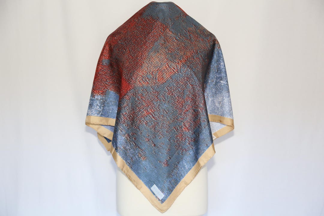 Rare! Authentic Devrim VAKKO Turkish Artist Silk Twill Scarf Vintage - Etsy