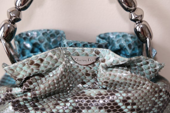 Rare Authentic GLAZED Christian Dior Genuine Python s… - Gem
