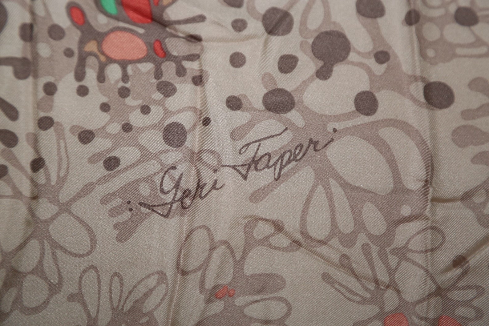 Rare! Artist Geri Taper 80s Metal Series Silk Twill Scarf Vintage Like ...