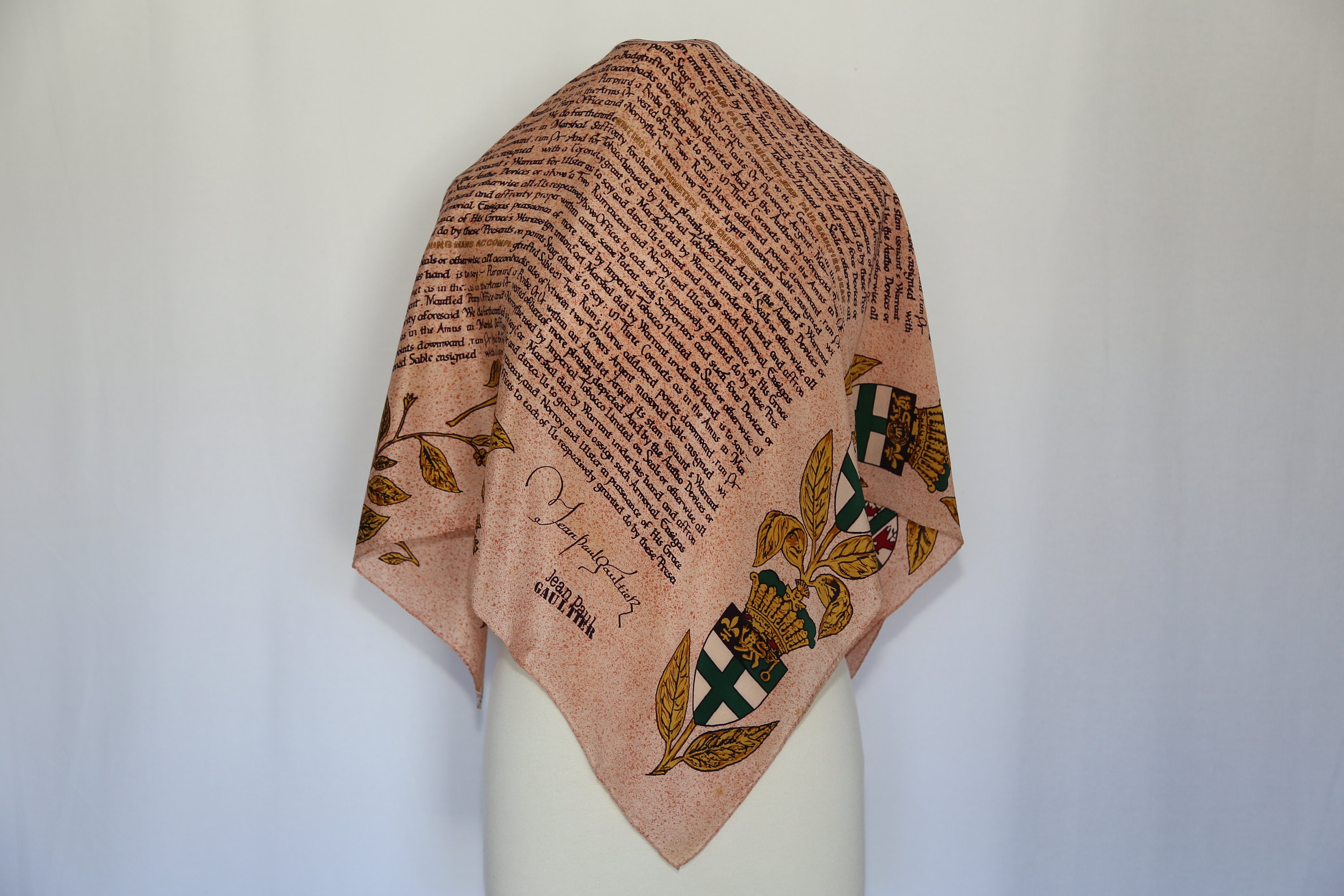 Rare Authentic Jean Paul GAULTIER Luxury Designer Silk Scarf - Etsy UK