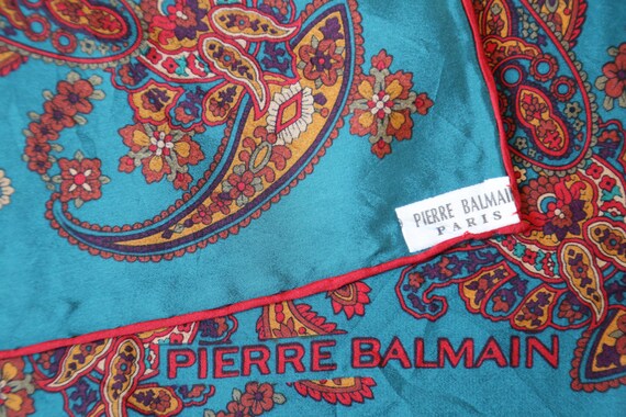Authentic Pierre Balmain Luxury designer silk scarf v… - Gem