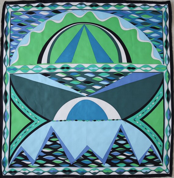 Rare Authentic Emilio Pucci Made in Italy Silk Twill Scarf - Etsy