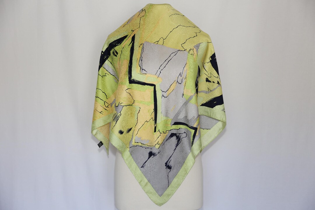 Authentic 80s Made in Italy Vintage Silk Scarf Beautiful - Etsy