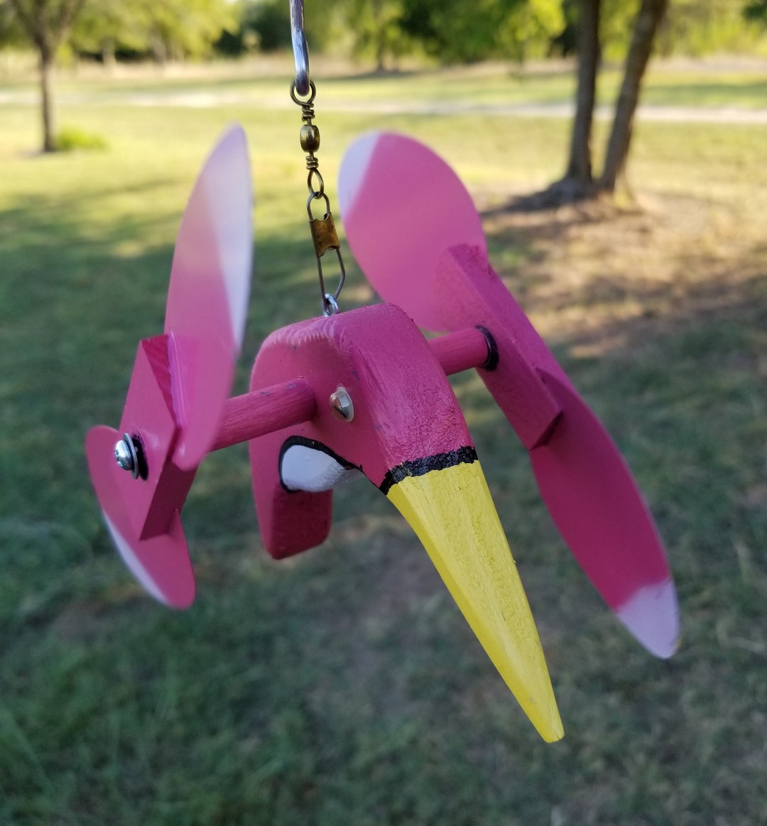 Pink Hummingbird Mini Whirligigs - Etsy