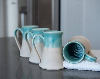 Turquoise Mugs | Etsy