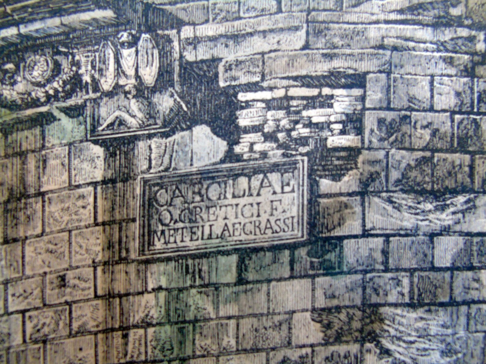 Piranesi, Mausoleum of Cecilia Metella, 1762, Rome, via Appia, Engraved ...