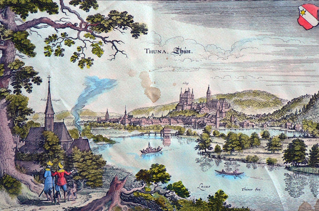 Thun/berne, Swizerland, Antique City of Europe, Wallart Thun,ancient ...