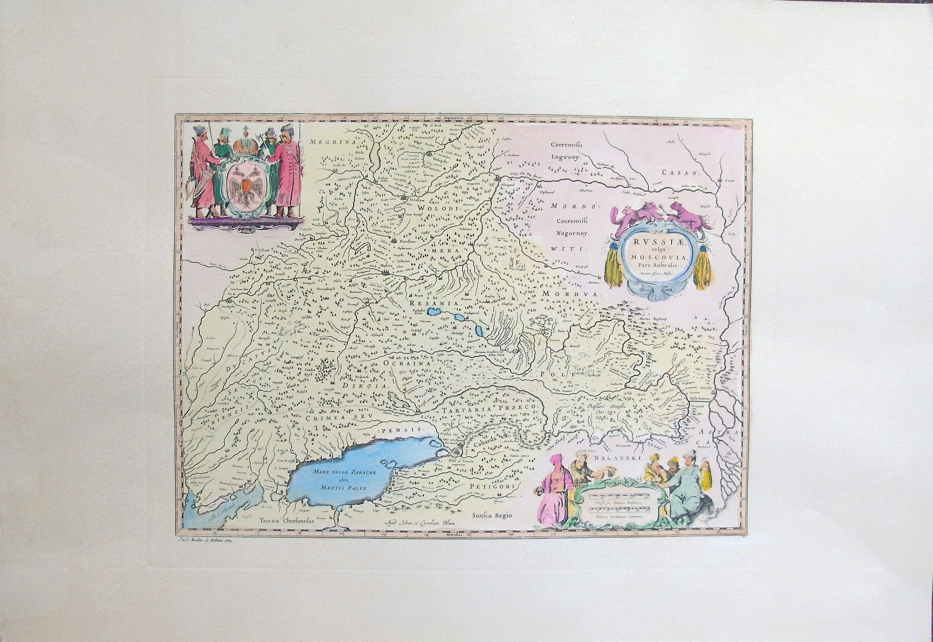 Antique Maps Russia Moscovia Antique Map of World Hand - Etsy