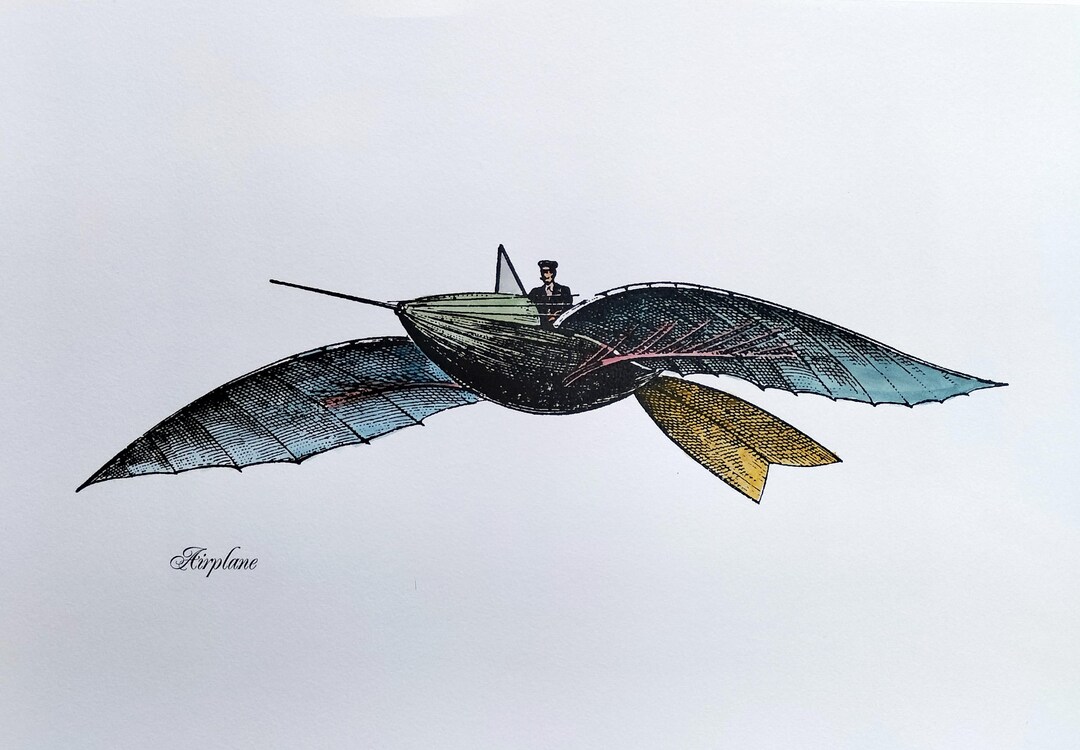 Airplane,sky,fly,man Fly,etching Airplane,old Airplane,wall Art ...