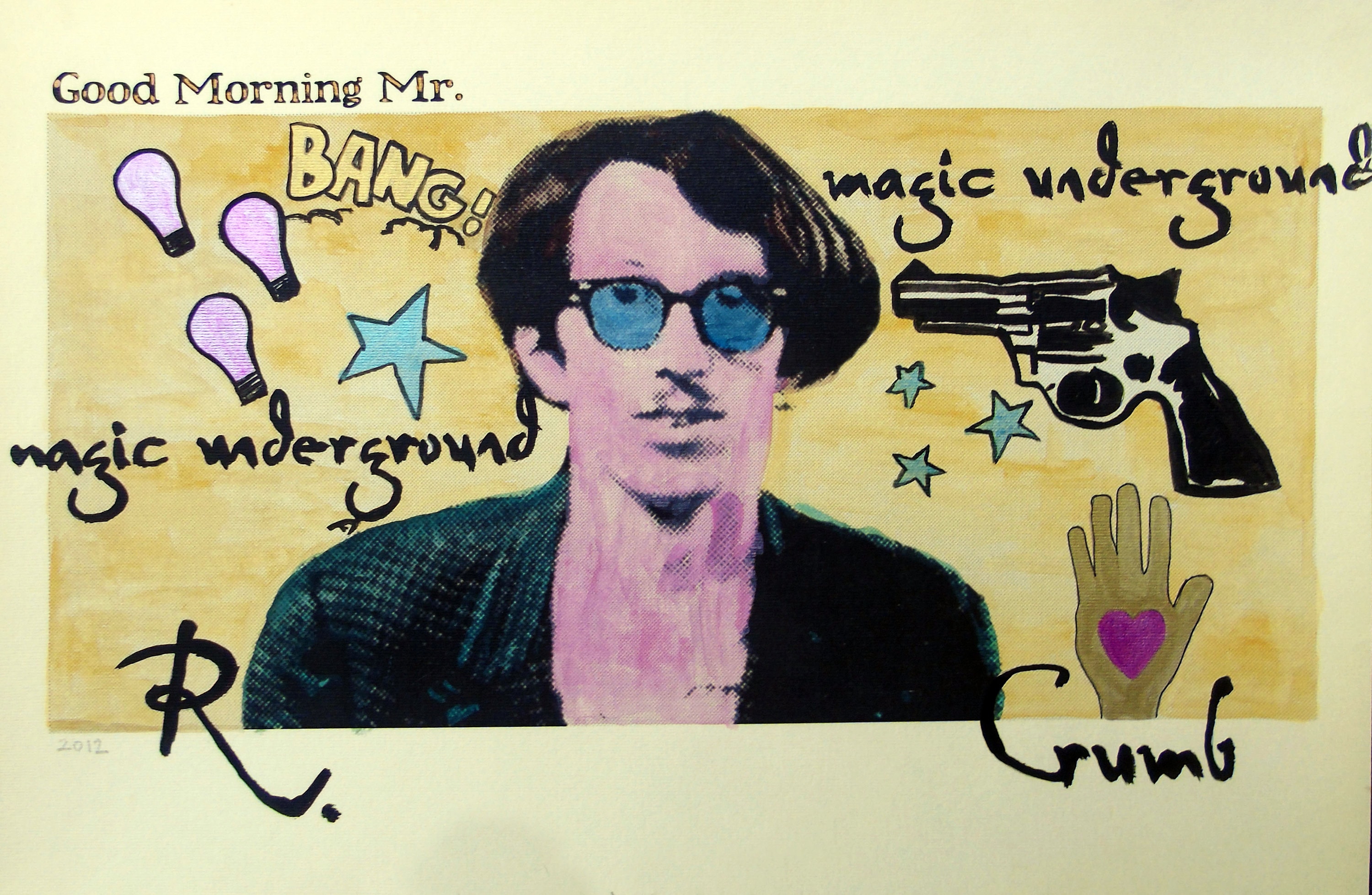 Robert Crumb Pop Art Modern Art Good Morning Mr. Crumb Ritratto Di ...