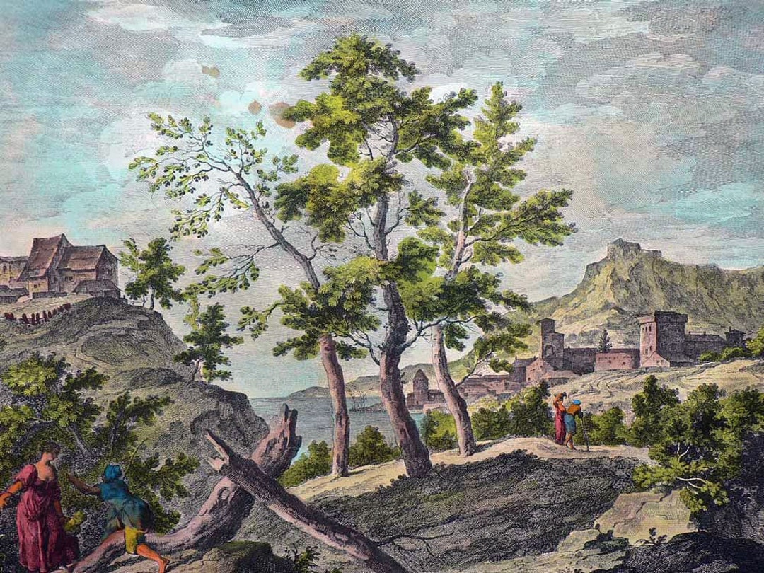 Italian Landscapes - Tra Le Selve 1700s, Rural Italy, Italian Farmers ...