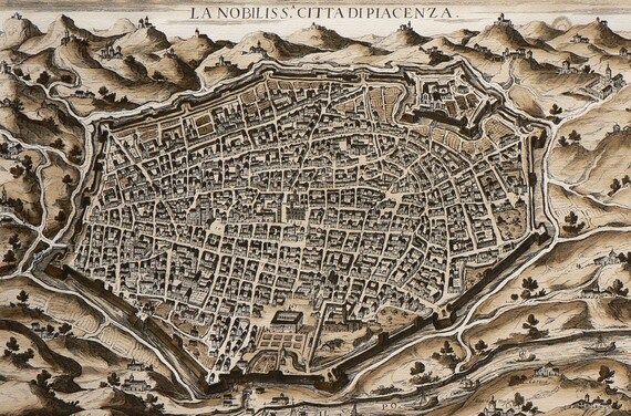 Large Detailed Map Of Piacenza