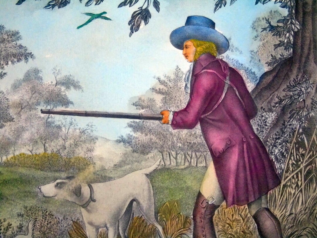 Hunting II - La Chasse Du Faisan - Ancient Hunting - Hand Colored ...