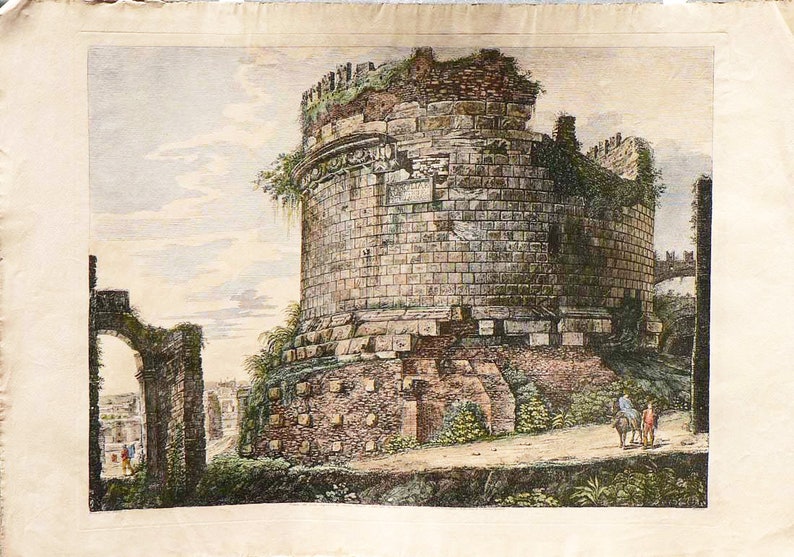 Piranesi, Mausoleum of Cecilia Metella, 1762, Rome, via Appia, Engraved ...