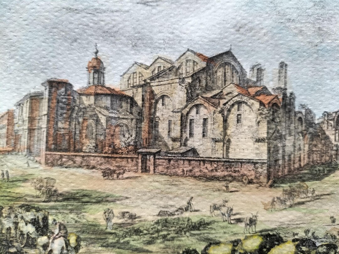 Piranesi,rome,baths of Diocletian,italy, Hand Colored Etching, Drawings ...