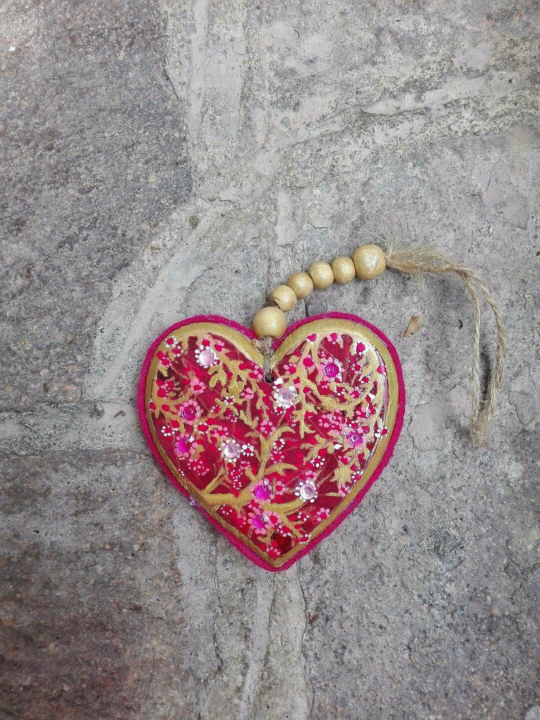 Heart XXIV Fuchsia Sacred Symbol Love, Friendship, Loyalty, Faith - Etsy