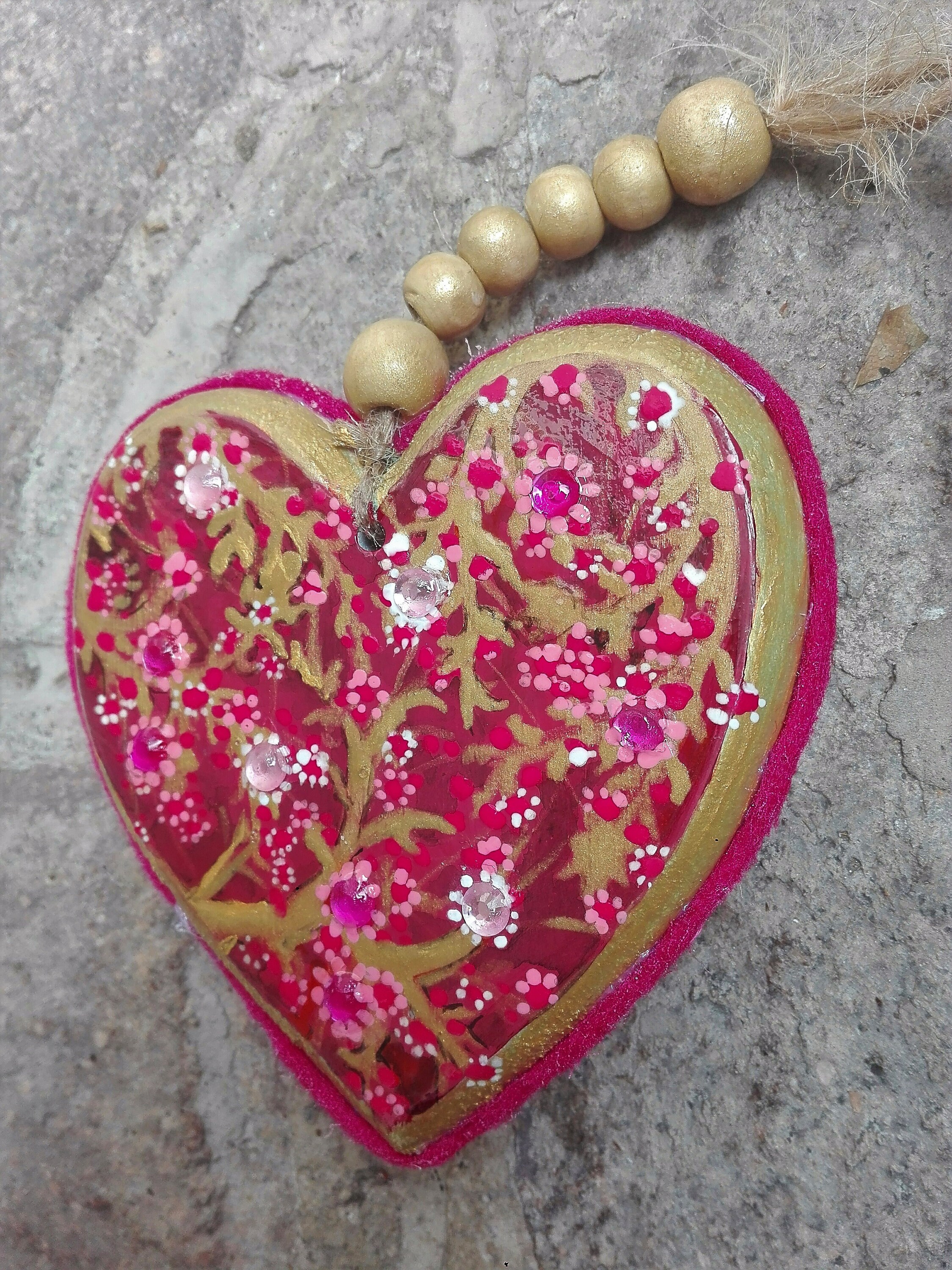 Heart XXIV Fuchsia Sacred Symbol Love, Friendship, Loyalty, Faith - Etsy