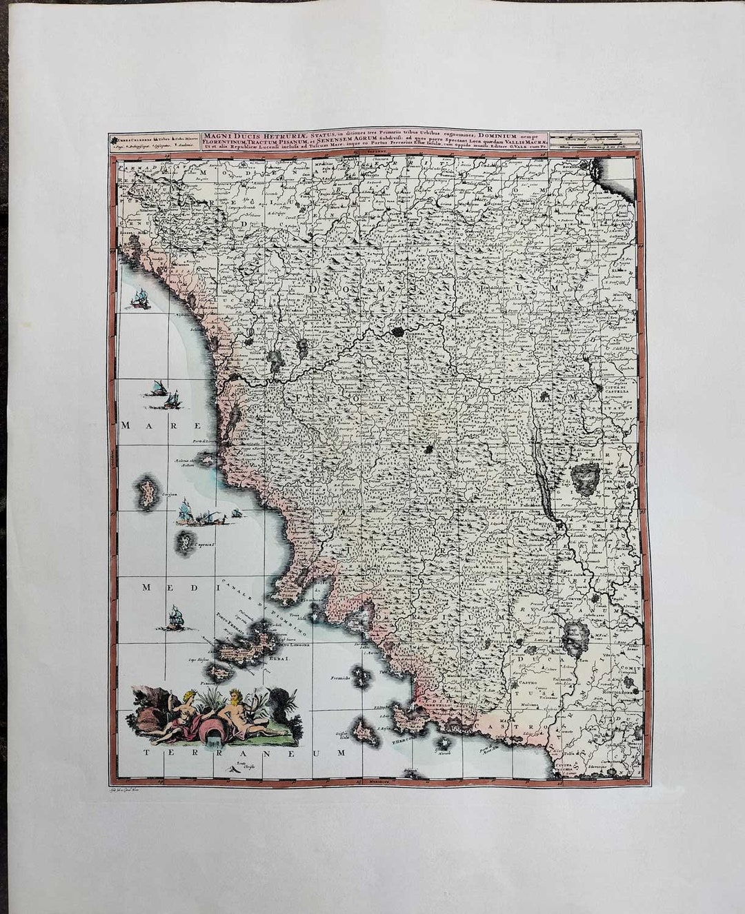 Tuscany, Florence, Pisa, Siena, Etruria, Ancient Map of Tuscany, Elba ...