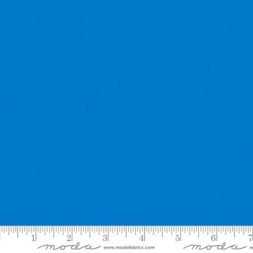 New for 2024 - Moda Bella Solid Brights Collection in Azul 9900 448 - Fabric Sold by Half Yard ...