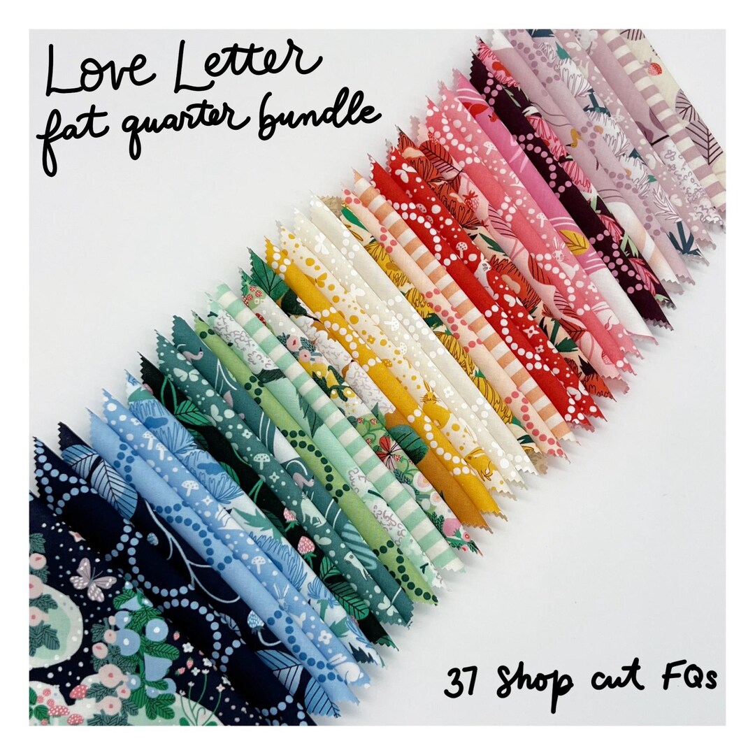 Shop Cut Fat Quarter Bundle of Love Letter by Lizzy House for Moda ...