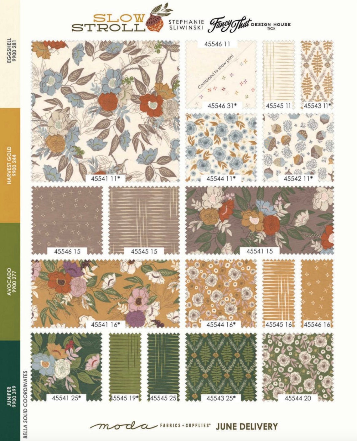 Slow Stroll Panel by Fancy That Design House for Moda Sold - Etsy