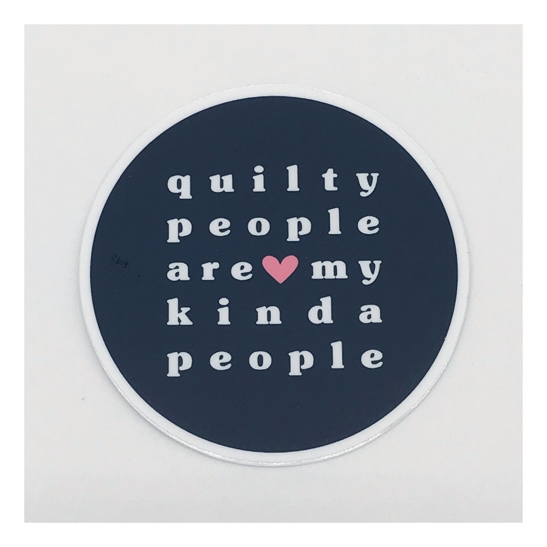 Vinyl Quilty People Sticker in Navy and Pink - Perfect for Your ...